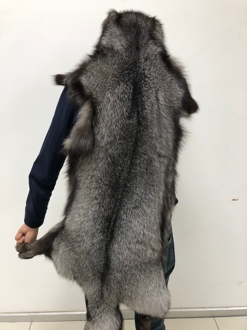 Real Fox Pelt Silver Fox Pelt Super Supple and Lavish as a - Etsy