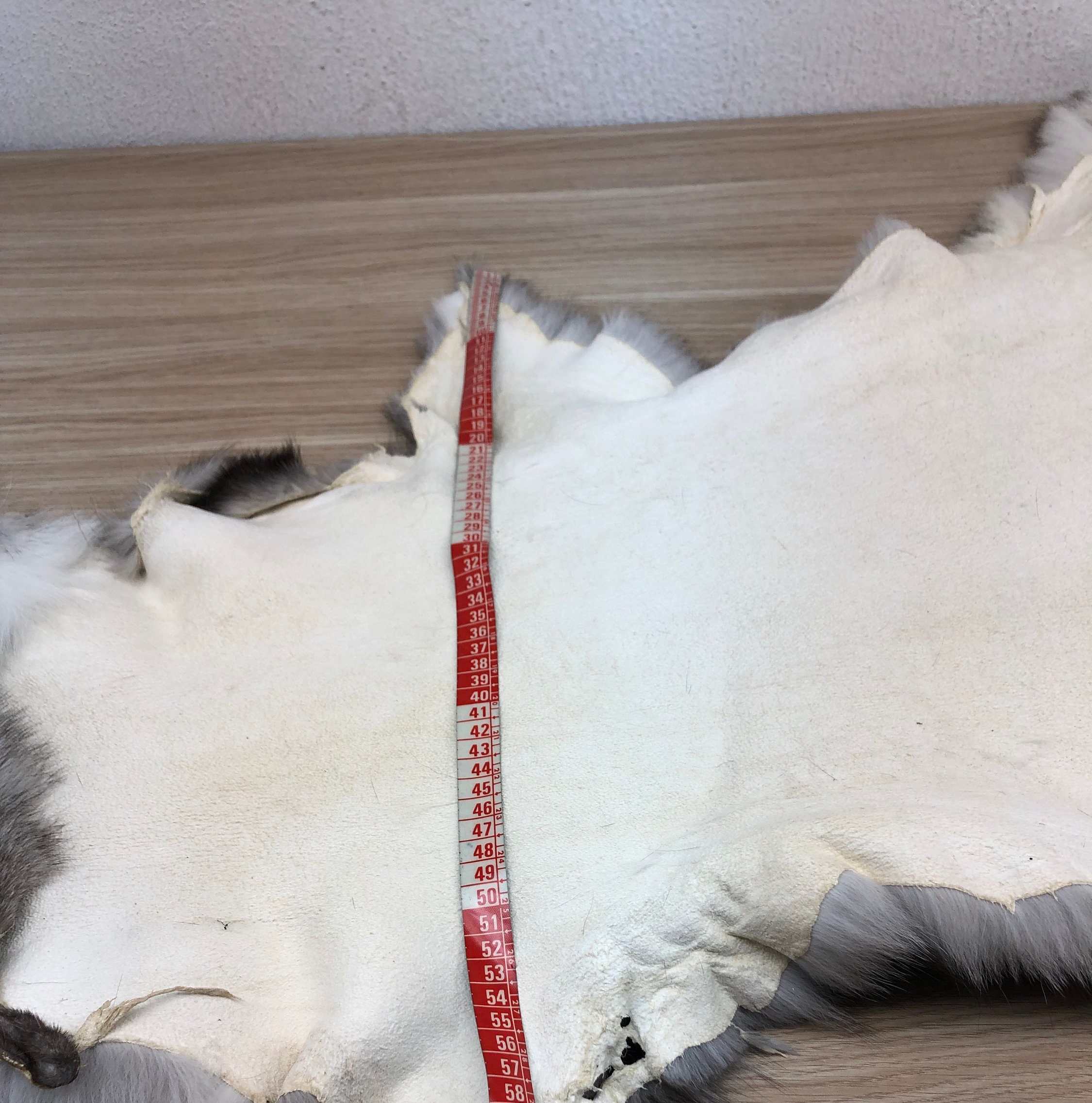 Genuine Blue Fox Fur Pelt DIY Crafts Fur Huge White Fox Fur | Etsy