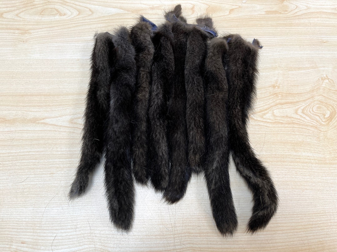 Mink Tails , Real Genuine Mink Tail , Natural Color Mink Tail , Real ...