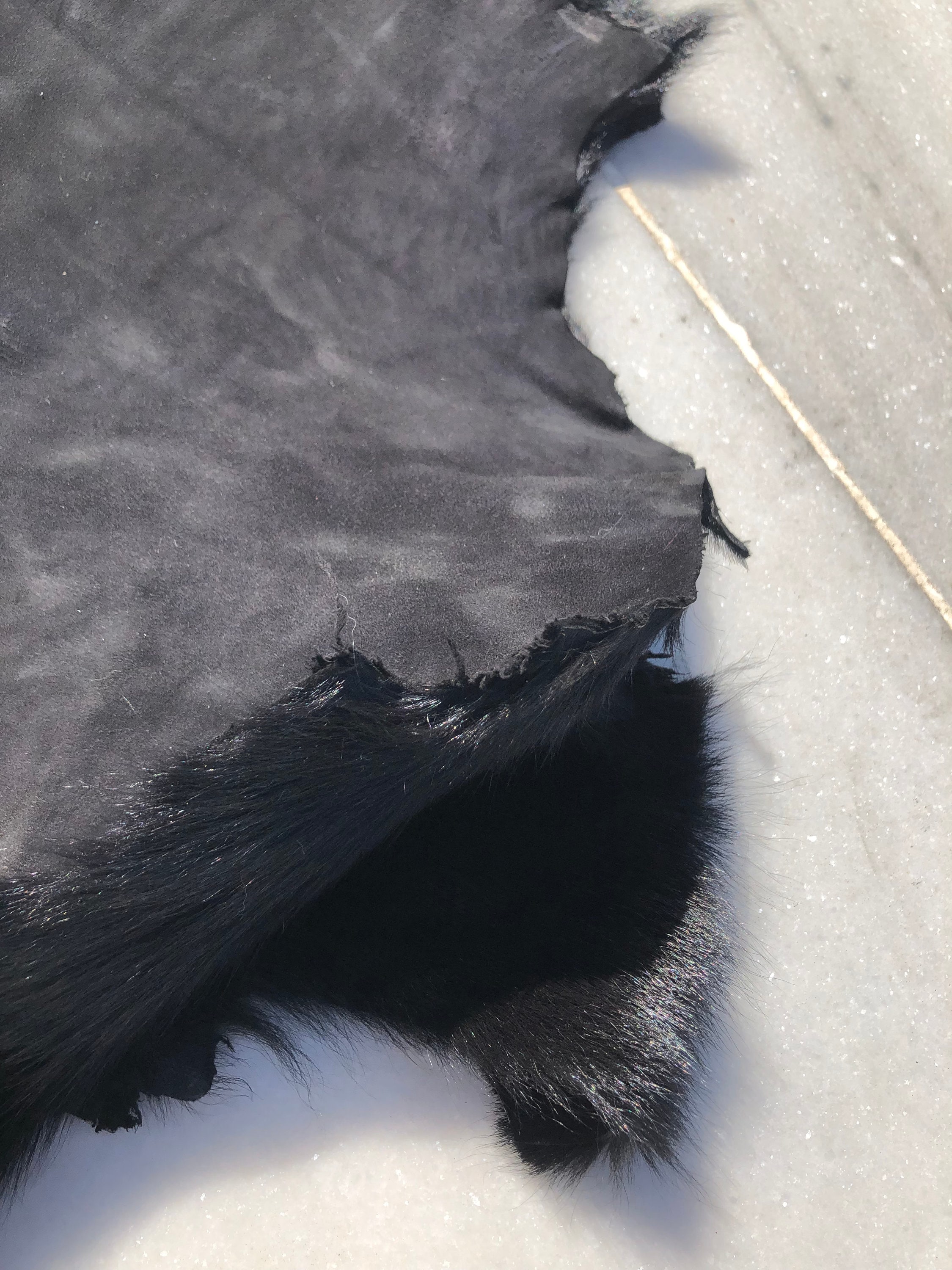 Goat Skin Black Goat Skin Tanned Goat Skin Natural Black Goat | Etsy