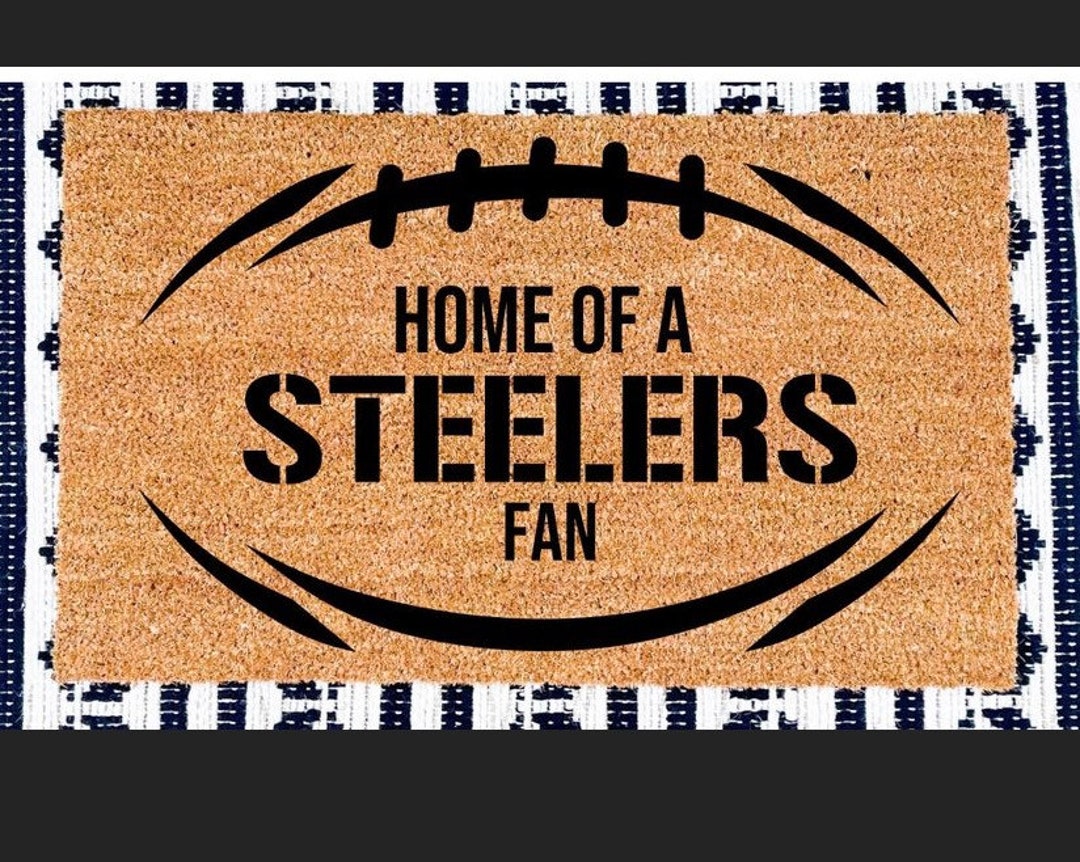 Pittsburgh Steelers Home Door Mat Coir, Coconut Hair, NFL Doormat ...