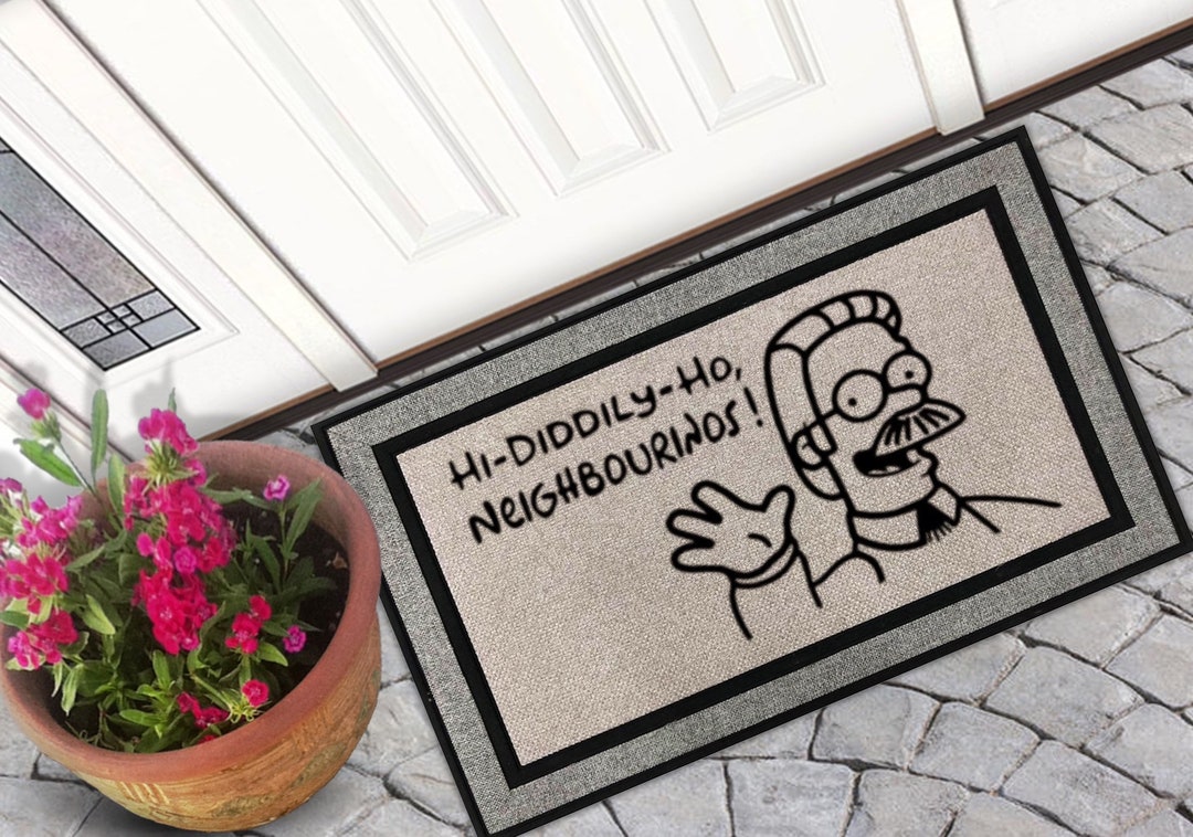 Simpsons Doormat| Ned Flanders| New Home Gift| the Simpson’s | Funny ...