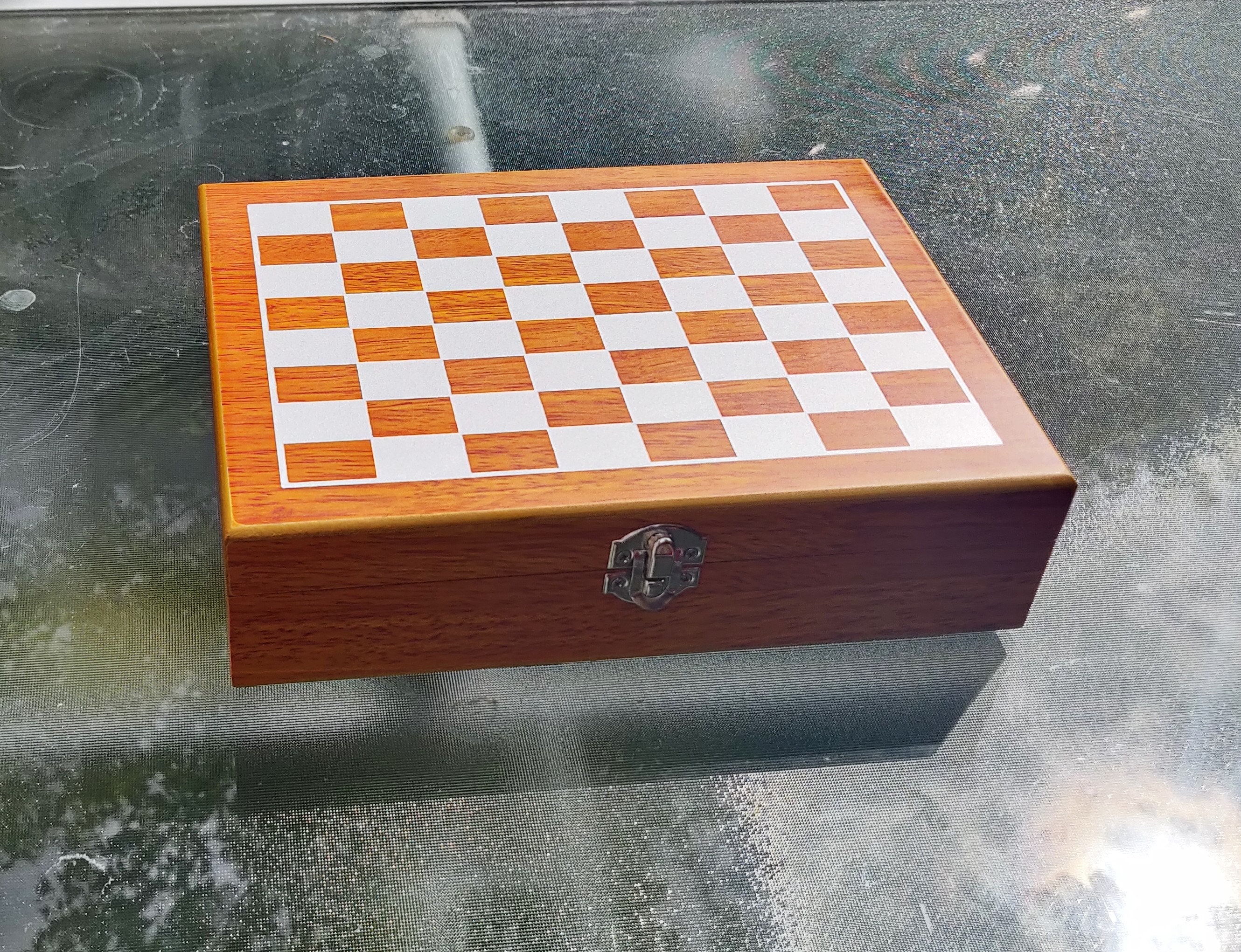 Wooden Chess Box Chess box father's day Gift chess Gift | Etsy