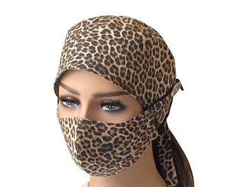 Leopard Print Scrub Cap - Etsy