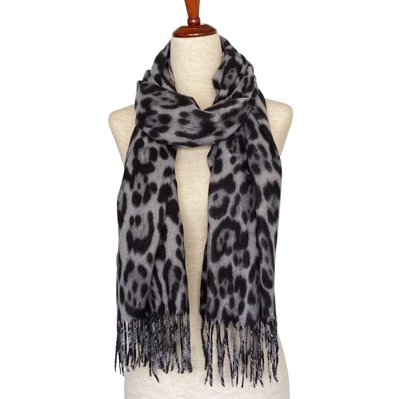 Leopard Print Scarf - Etsy