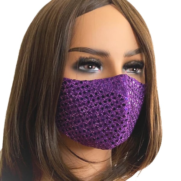 Sequin Mask - Etsy