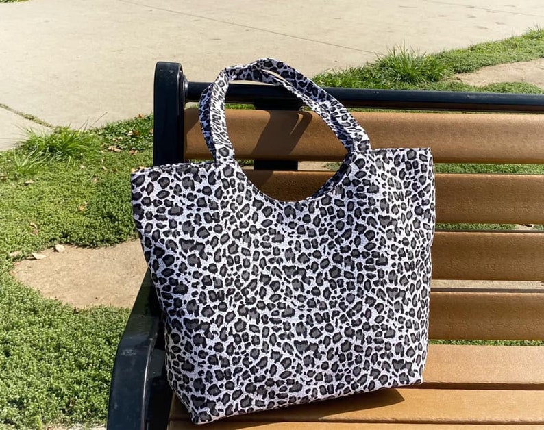 Leopard Tote Bag/animal Print Bag/leopard Print Tote /woman - Etsy