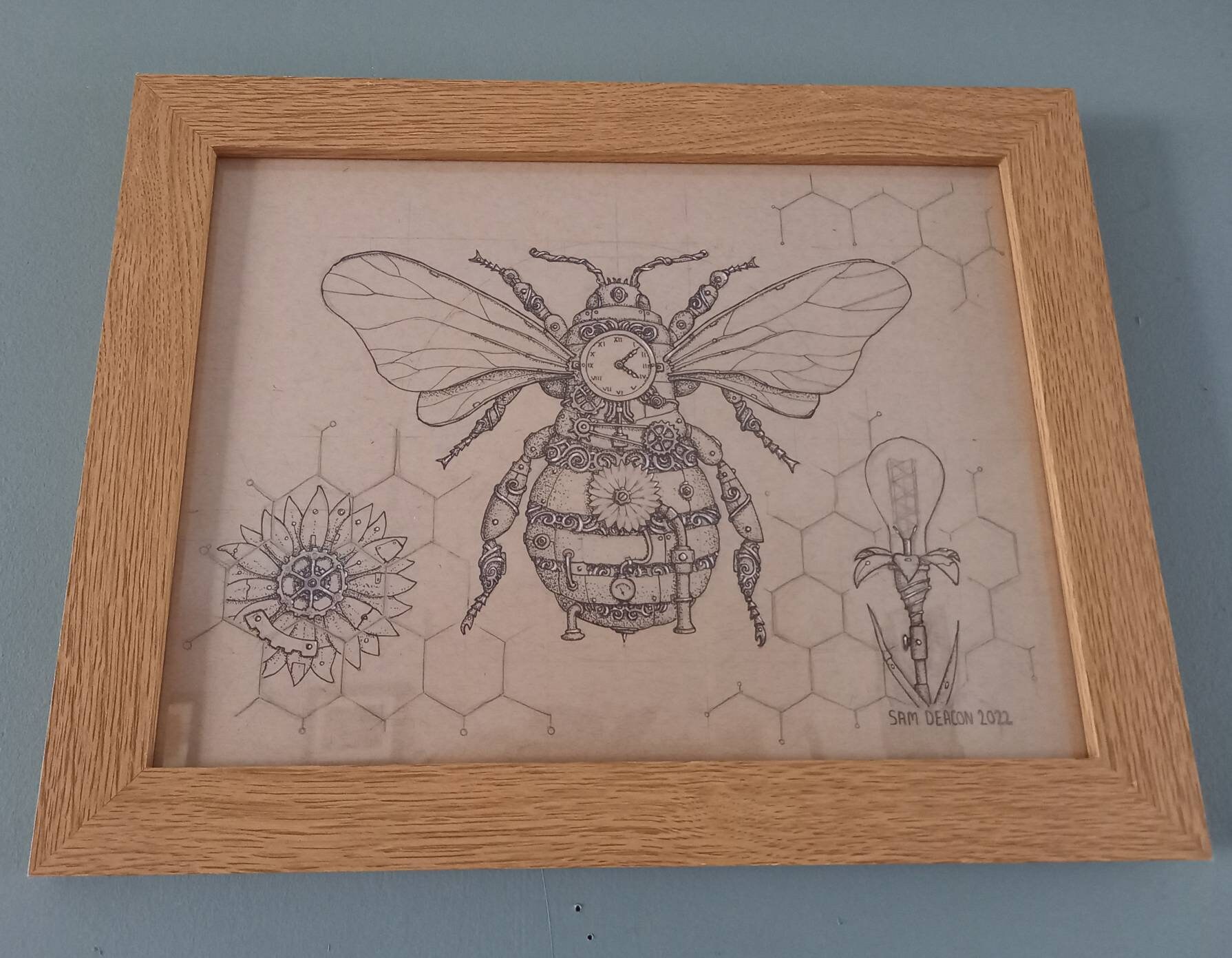 Steampunk Bumblebee | A4 Print, Bee Art Print, Bee Design, Steampunk ...