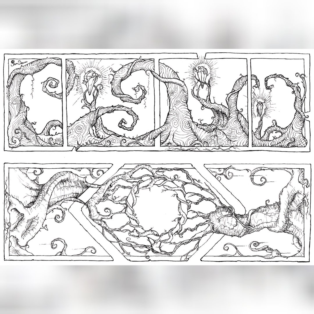 Entwined Trees Bookmarks | Digital Download | Fantasy Bookmarks Ink ...