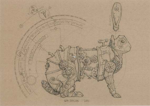 Mechanical Animals Drawing