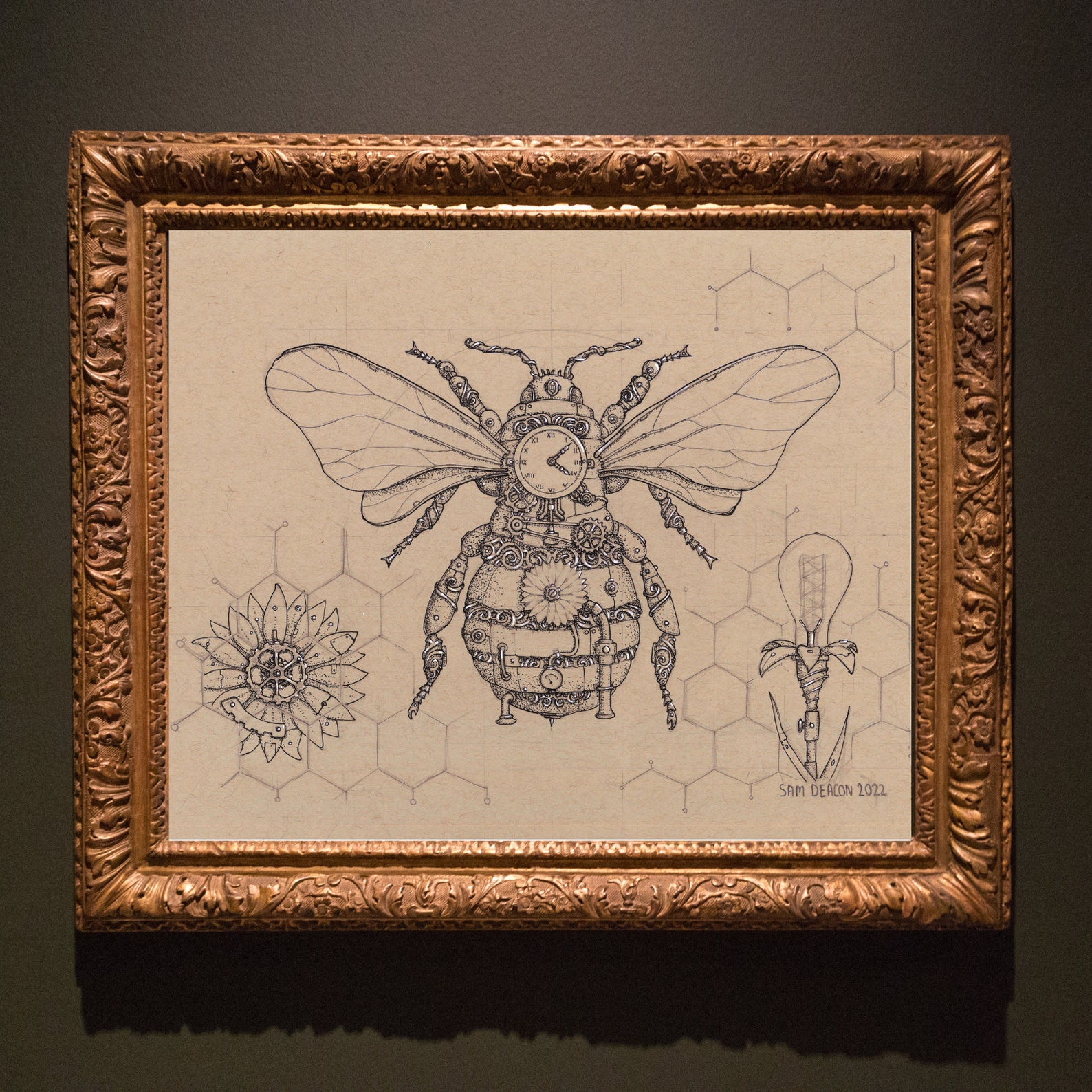 Steampunk Bee | Digital Download, Honeybee Design, Steampunk Animals ...