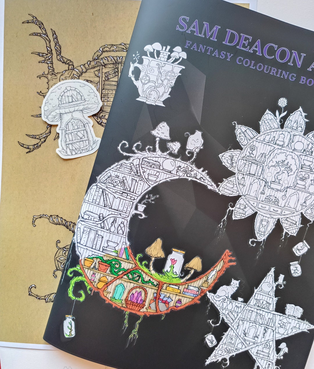 BUNDLE - Colouring Book, Print, and Sticker! - Etsy