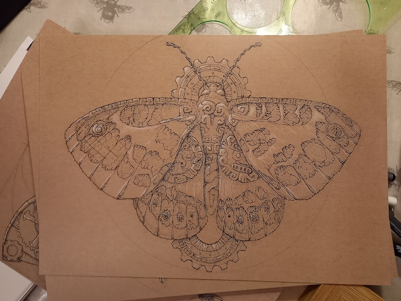 Aztec Butterfly A4 Art Print Aztec Wall Art Mayan Art - Etsy