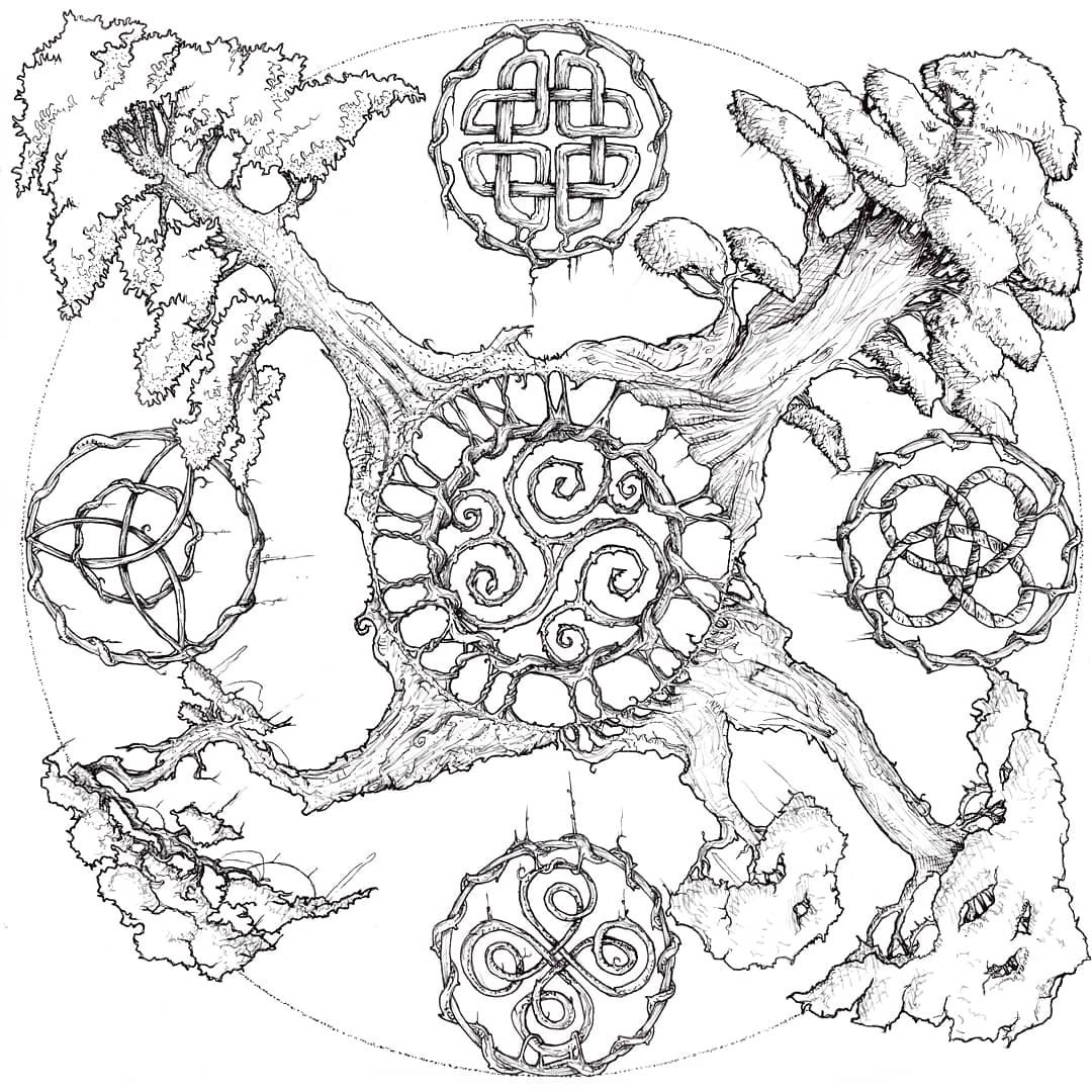 Celtic Bonsai Trees | Digital Download, Celtic Knot, Celtic Art ...