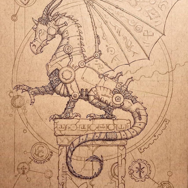 Steampunk Art Print - Etsy
