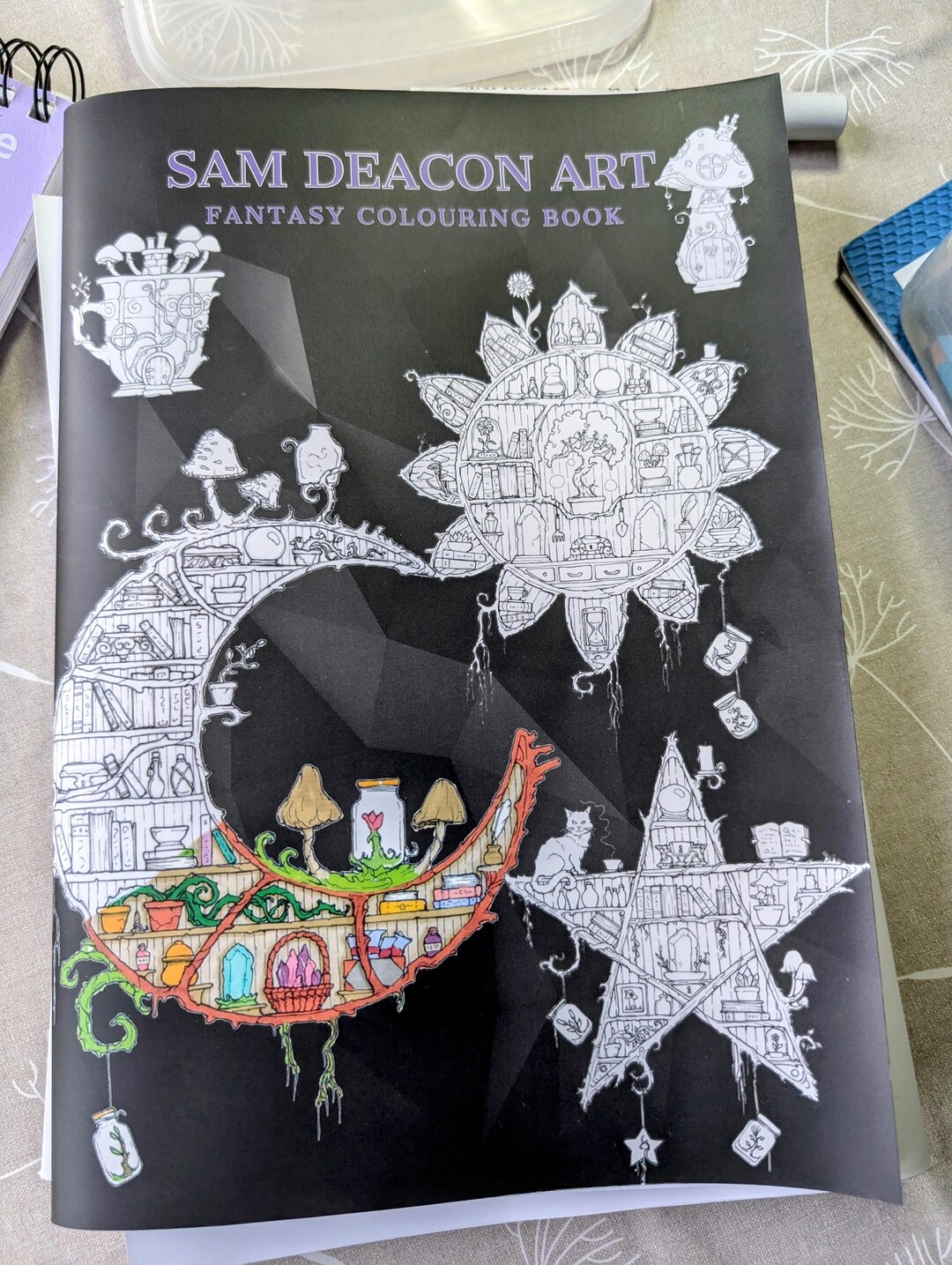 Colouring Book Fantasy Art by Sam Deacon - Etsy