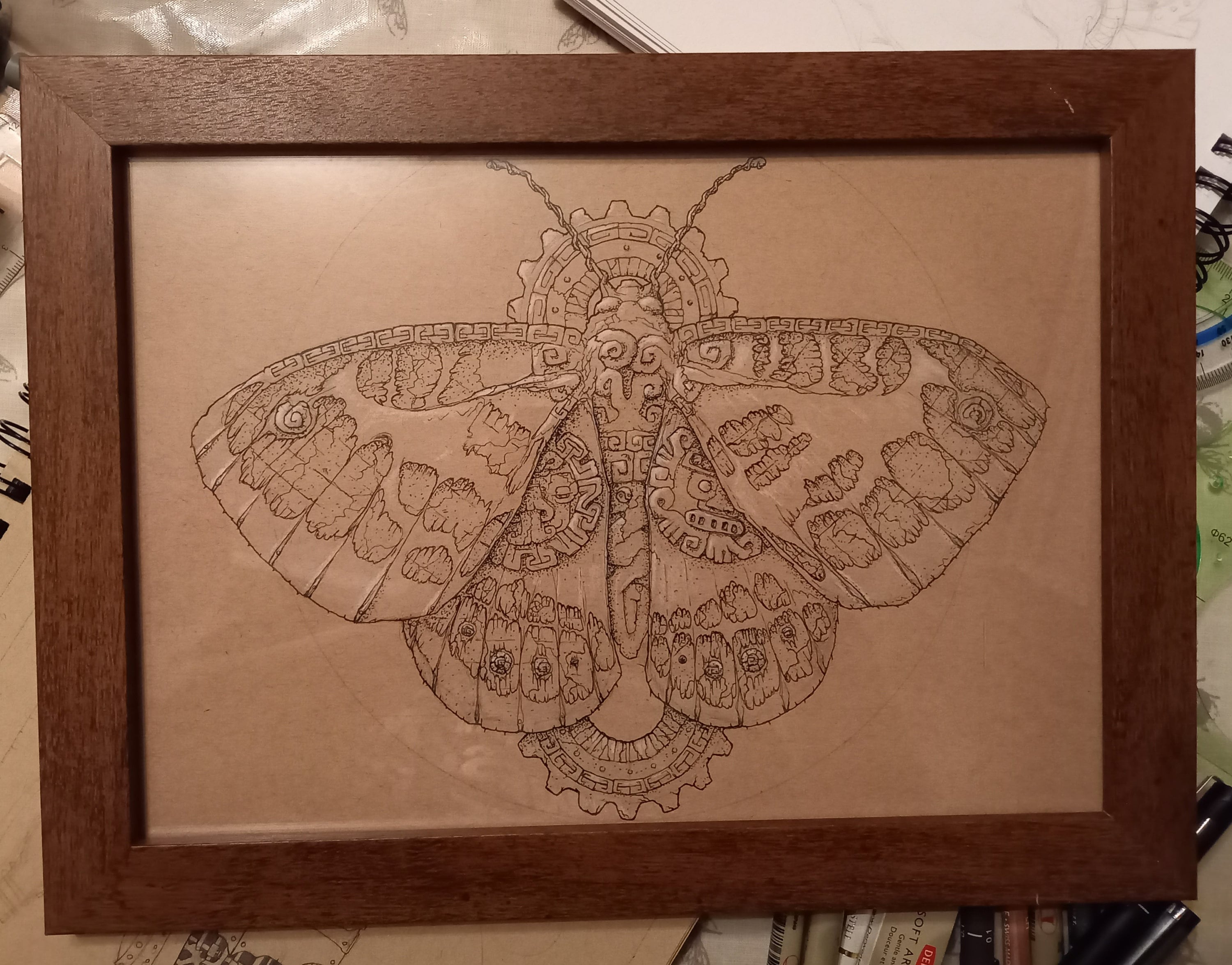 Animal Print Aztec Drawings