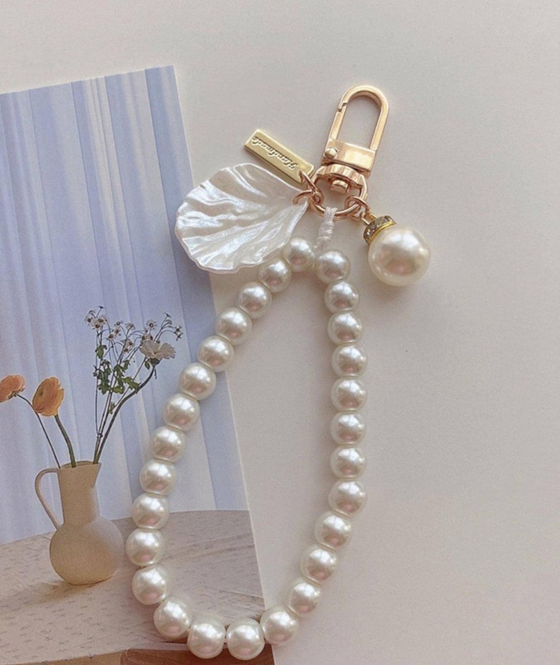 Faux Pearl Keychain, Wallets, School Bags, Backpacks, and Satchels - Etsy