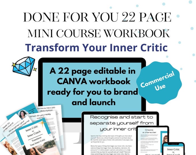 Inner Critic Coaches CANVA Template for a Life or Mindset Coach Who is ...