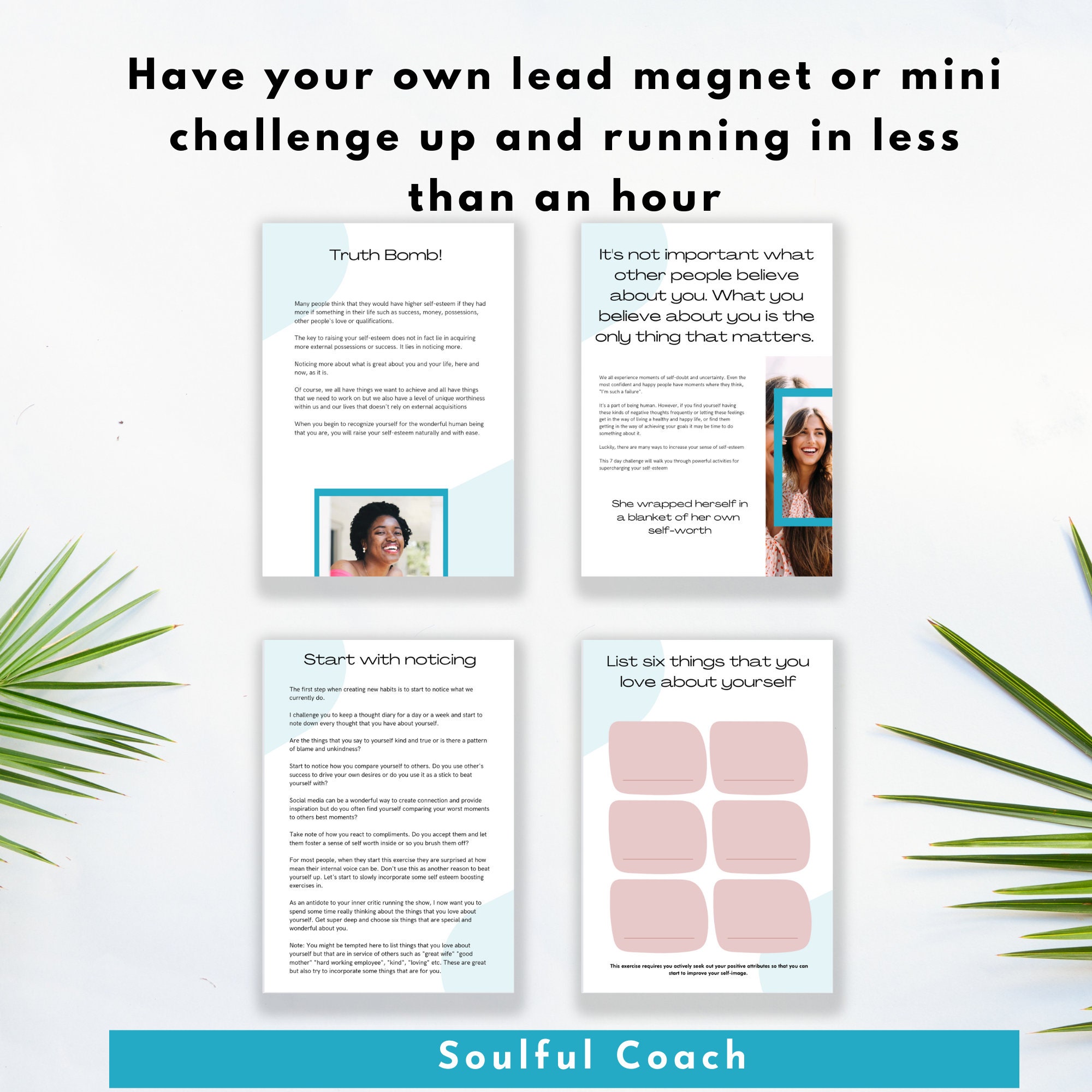Self Esteem Course Workbook for a Coach Looking for Done for - Etsy