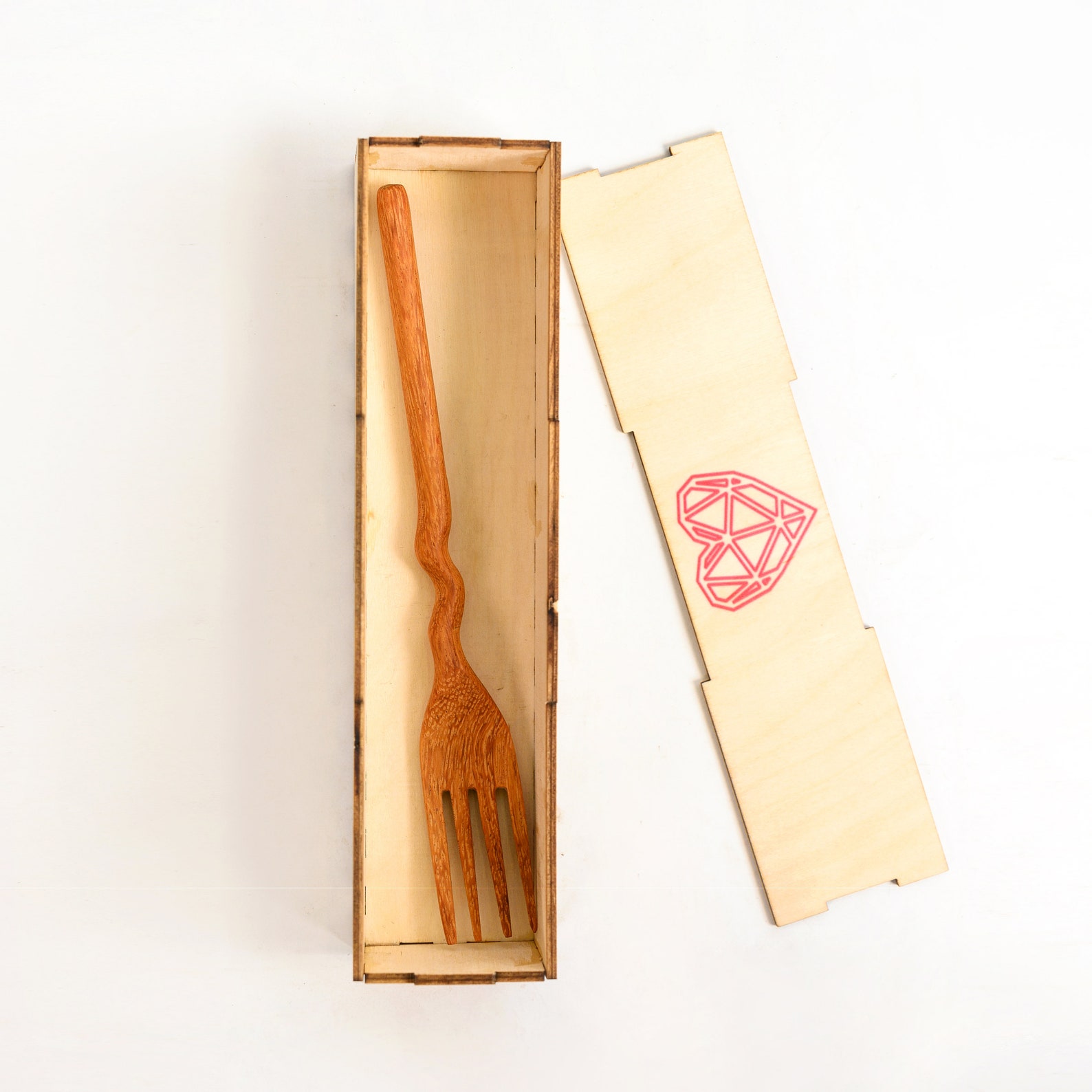 Set of Wooden Spoons with Wooden Gift Box wooden handmade | Etsy