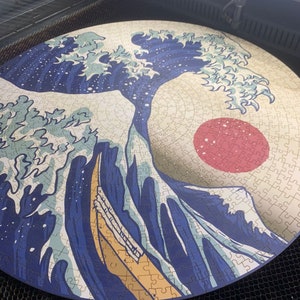 Hokusai's Wooden Jigsaw Puzzle "great Wave" | Premium Quality Puzzle ...