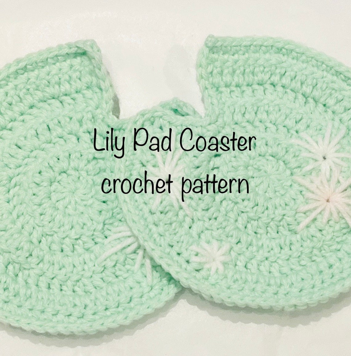 Lily Pad Coaster Crochet Pattern PDF Crochet Pattern | Etsy