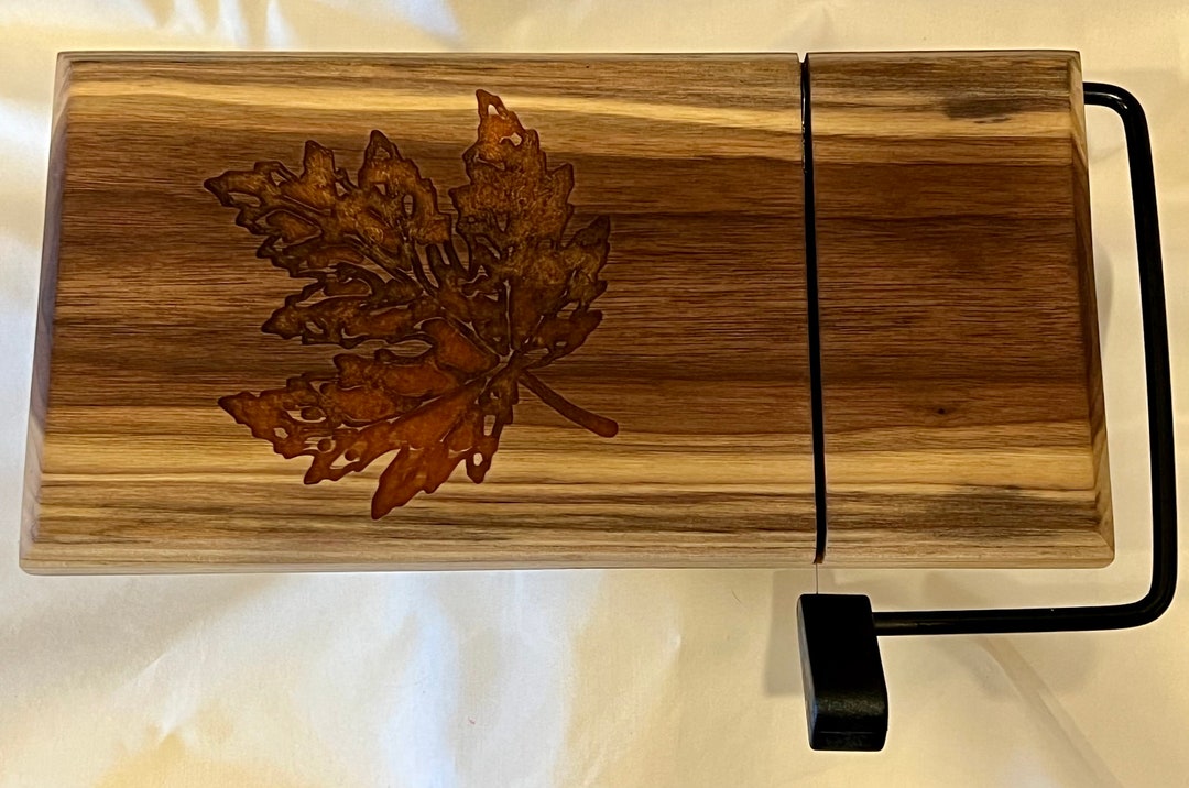 Black Walnut With Copper Epoxy Maple Leaf Inlay. - Etsy
