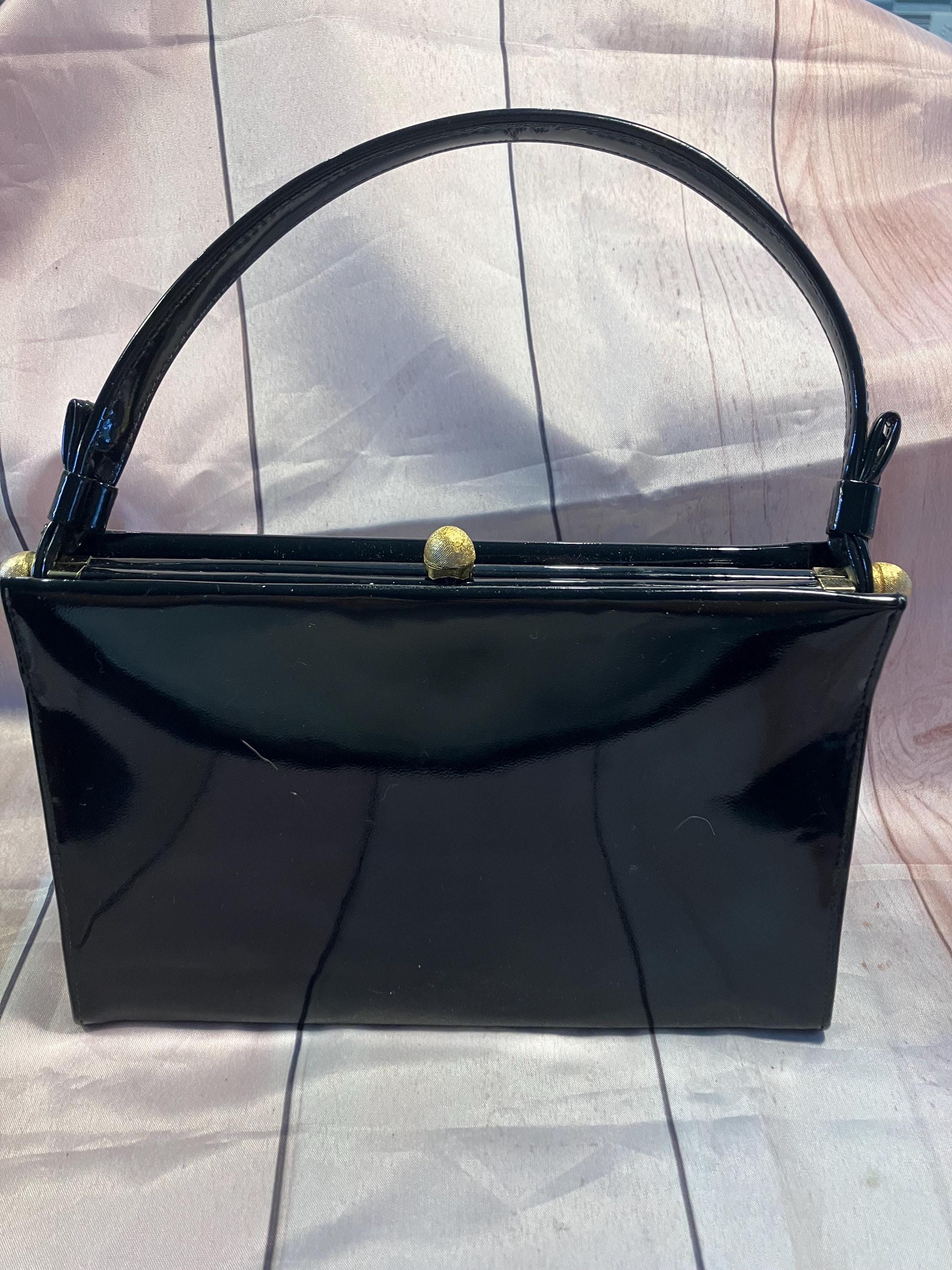 Vintage Patent Leather Handbags- - Etsy