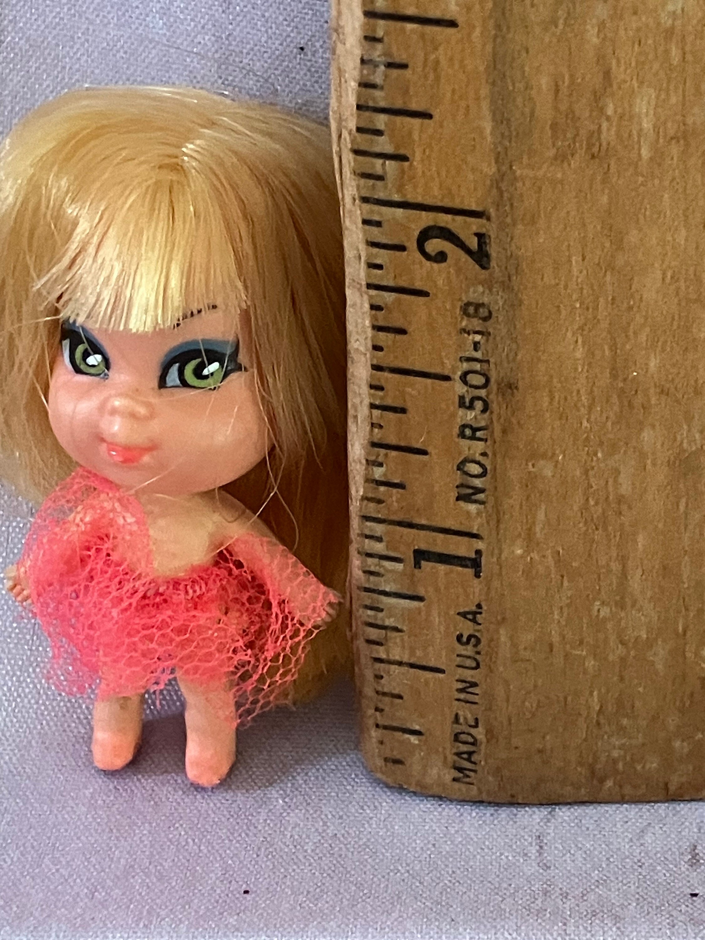 Vintage Liddle Kiddles Tiny Rubber Dolls Big Eyes and Heads 1960/1970 ...