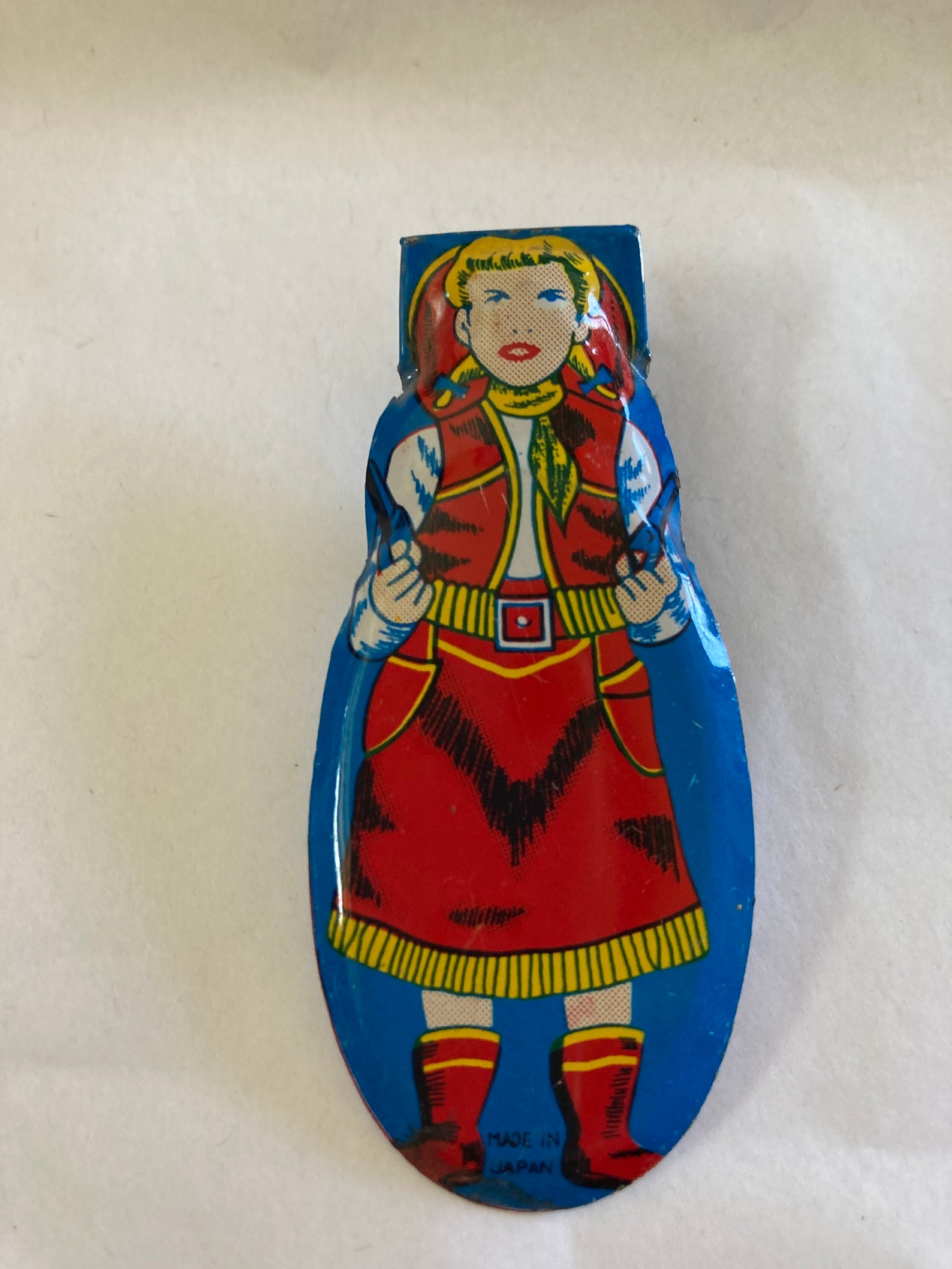 Vintage Tin Clickers With Great Graphics Lion, Dog and Cowgirl - Etsy