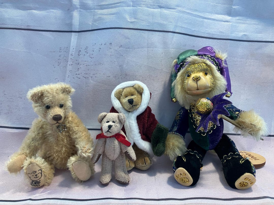 Super Sweet Unique Tiny Stuffed Collectors Teddy Bears - Etsy
