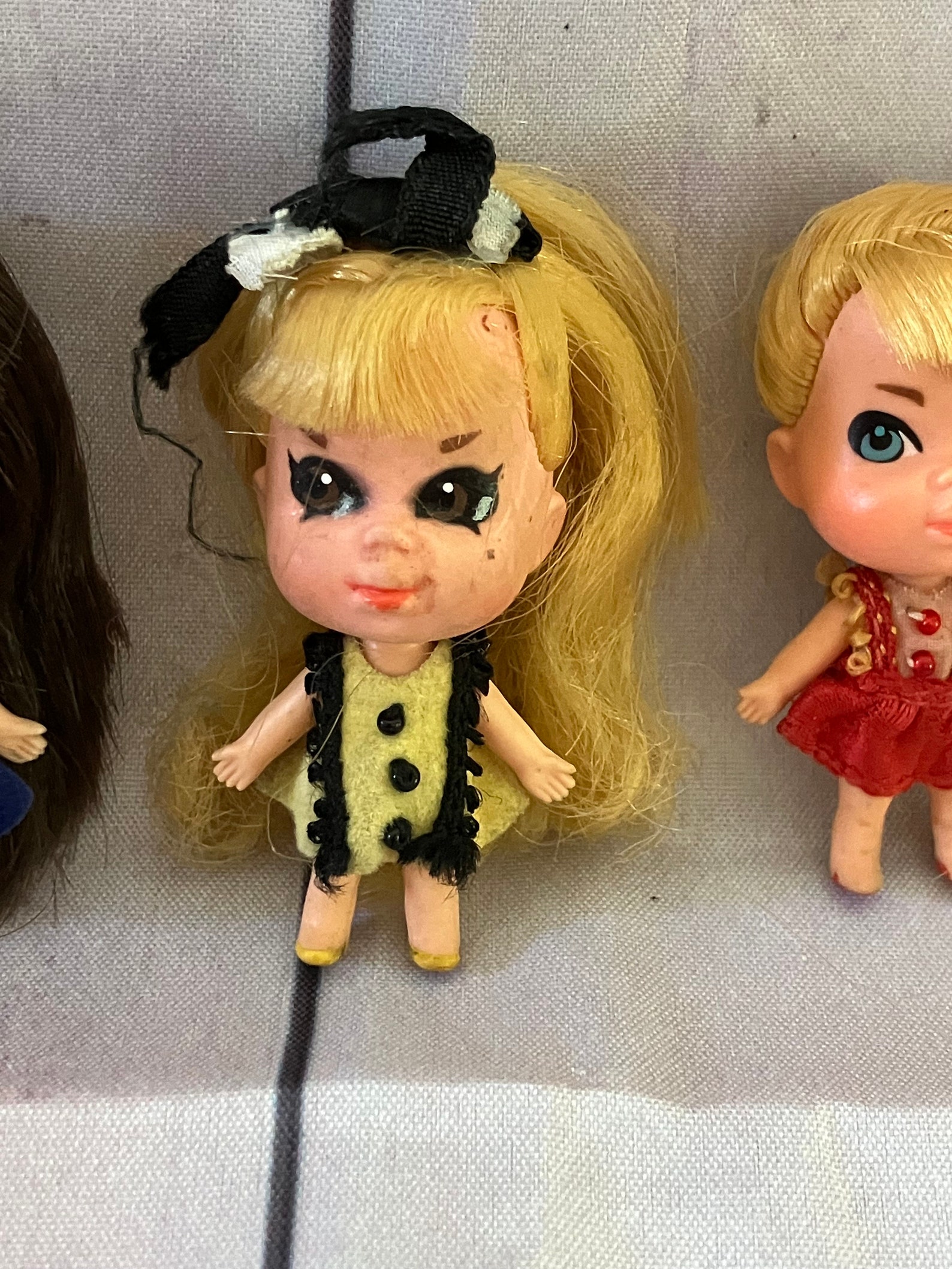 Vintage Liddle Kiddles Rubber Big Head Dolls Including Flight ...