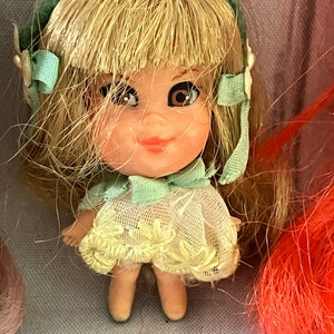 Vintage Liddle Kiddles Tiny Rubber Dolls Big Eyes and Heads 1960/1970 ...