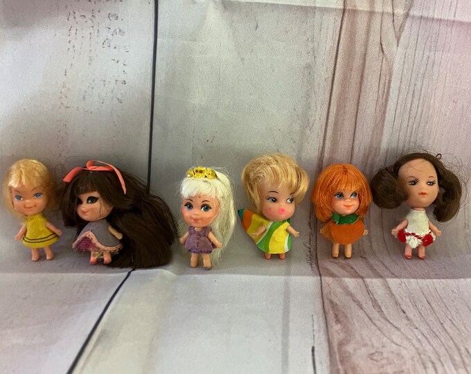 Vintage 1960s Liddle Kiddle Clone Doll Brown Hair - Etsy