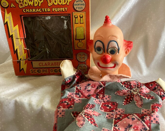 Vintage Howdy Doody Clarabell Hand Puppet in Original Box! - Etsy