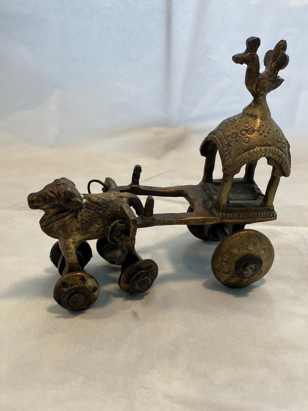 Vintage Brass Hindu Temple Toy Chariot, India - Etsy