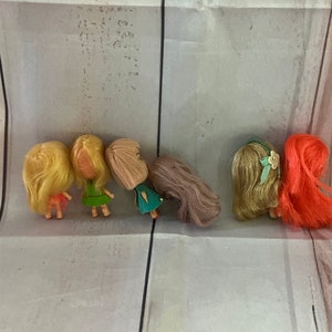 Vintage Liddle Kiddles Tiny Rubber Dolls Big Eyes and Heads 1960/1970 ...