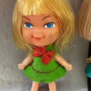 Vintage Liddle Kiddles Tiny Rubber Dolls Big Eyes and Heads 1960/1970 ...
