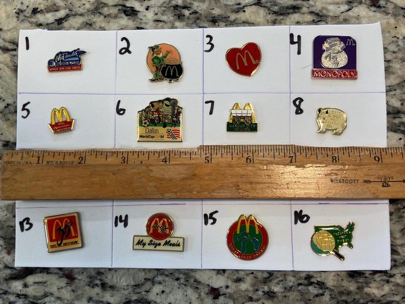 Vintage Enamel Mcdonald’s Pins- - Etsy