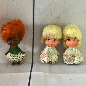 Rare Vintage Liddle Kiddles Rubber Tiny Dolls Big Heads - Etsy
