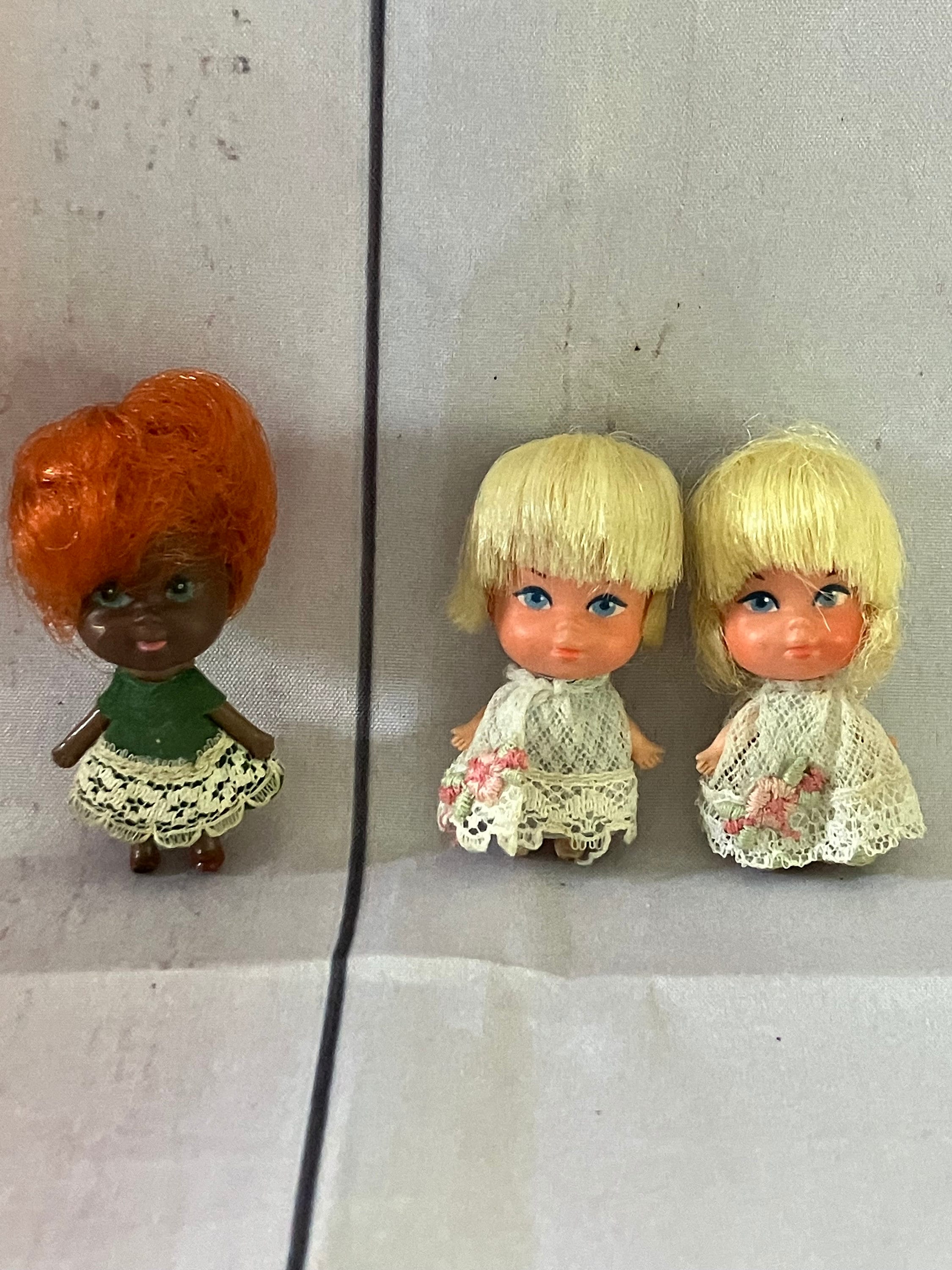 Rare Vintage Liddle Kiddles Rubber Tiny Dolls Big Heads - Etsy