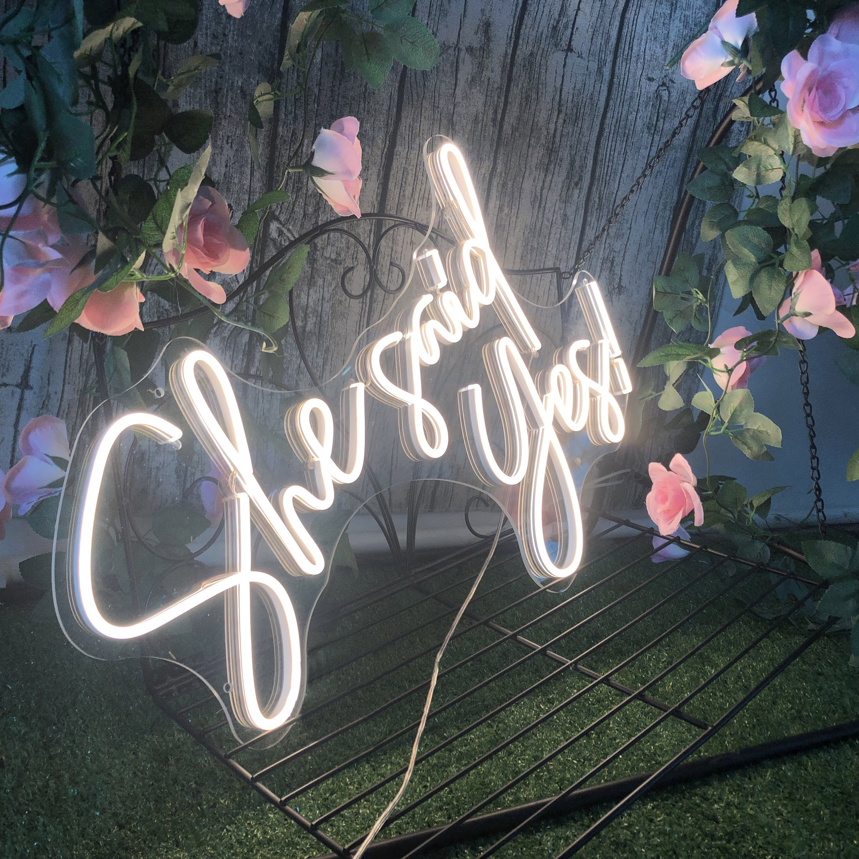 She Said Yes Neon Sign Custom Neon Sign Create Text or Logo Into Neon ...
