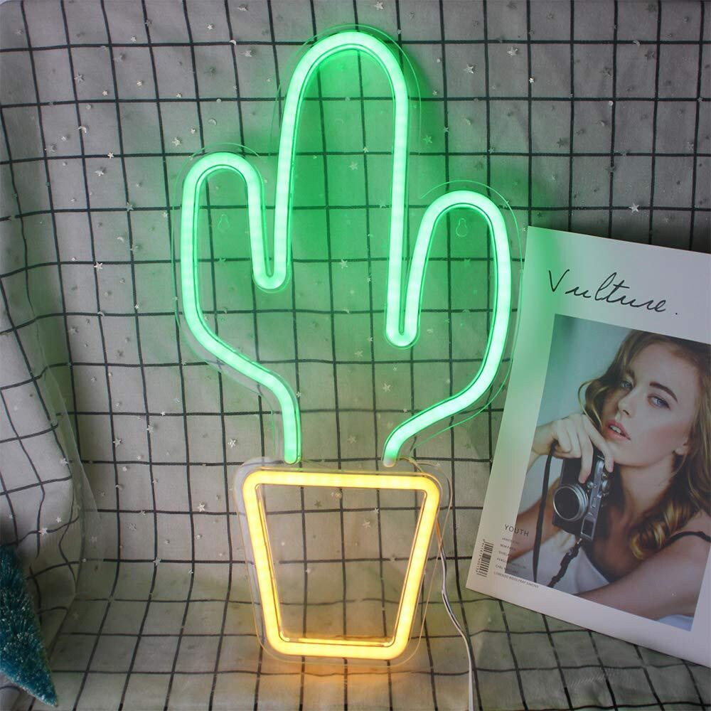 Cactus Shape Neon Light Sign Neon Sign Light Neon Light - Etsy