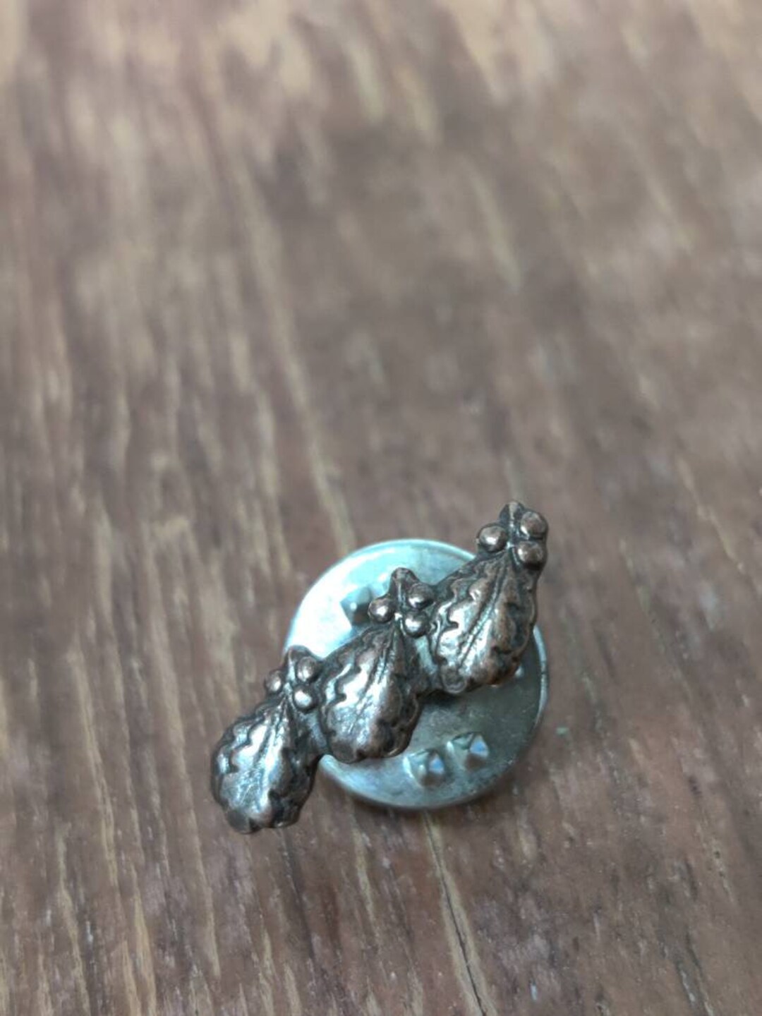 Vintage Triple Oak Leaf Cluster Pin - Etsy