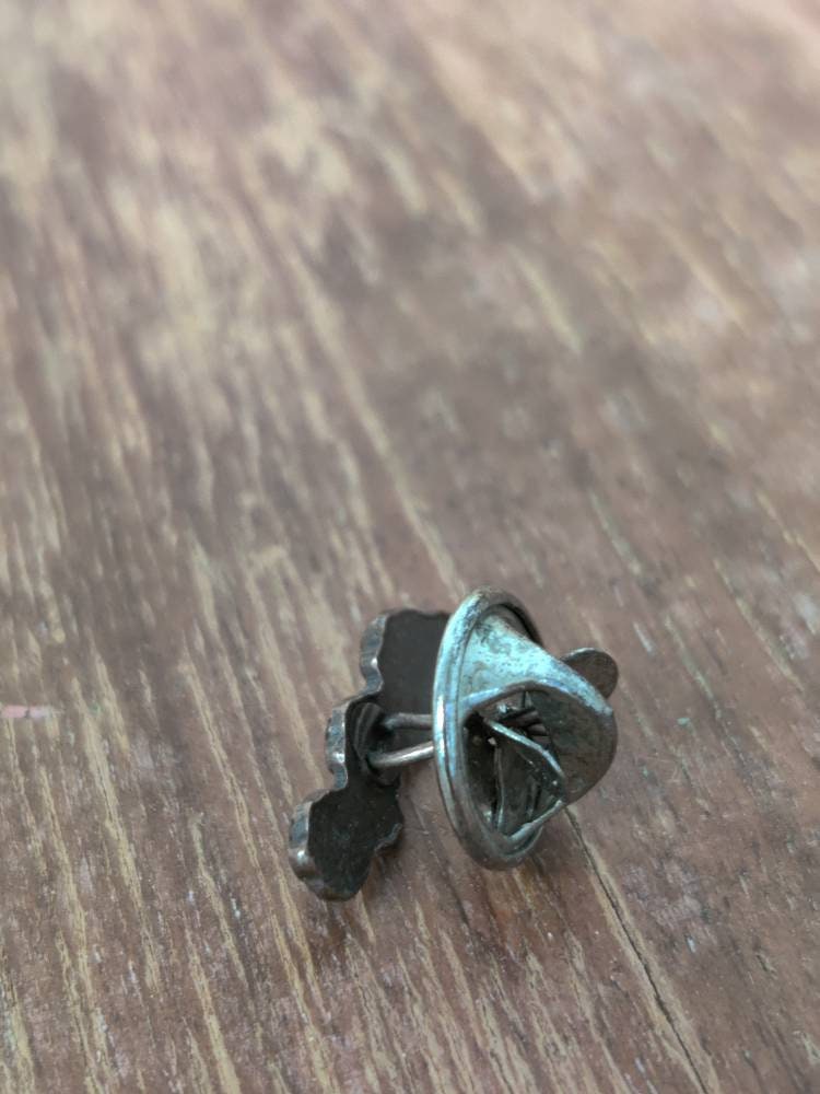 Vintage Triple Oak Leaf Cluster Pin - Etsy