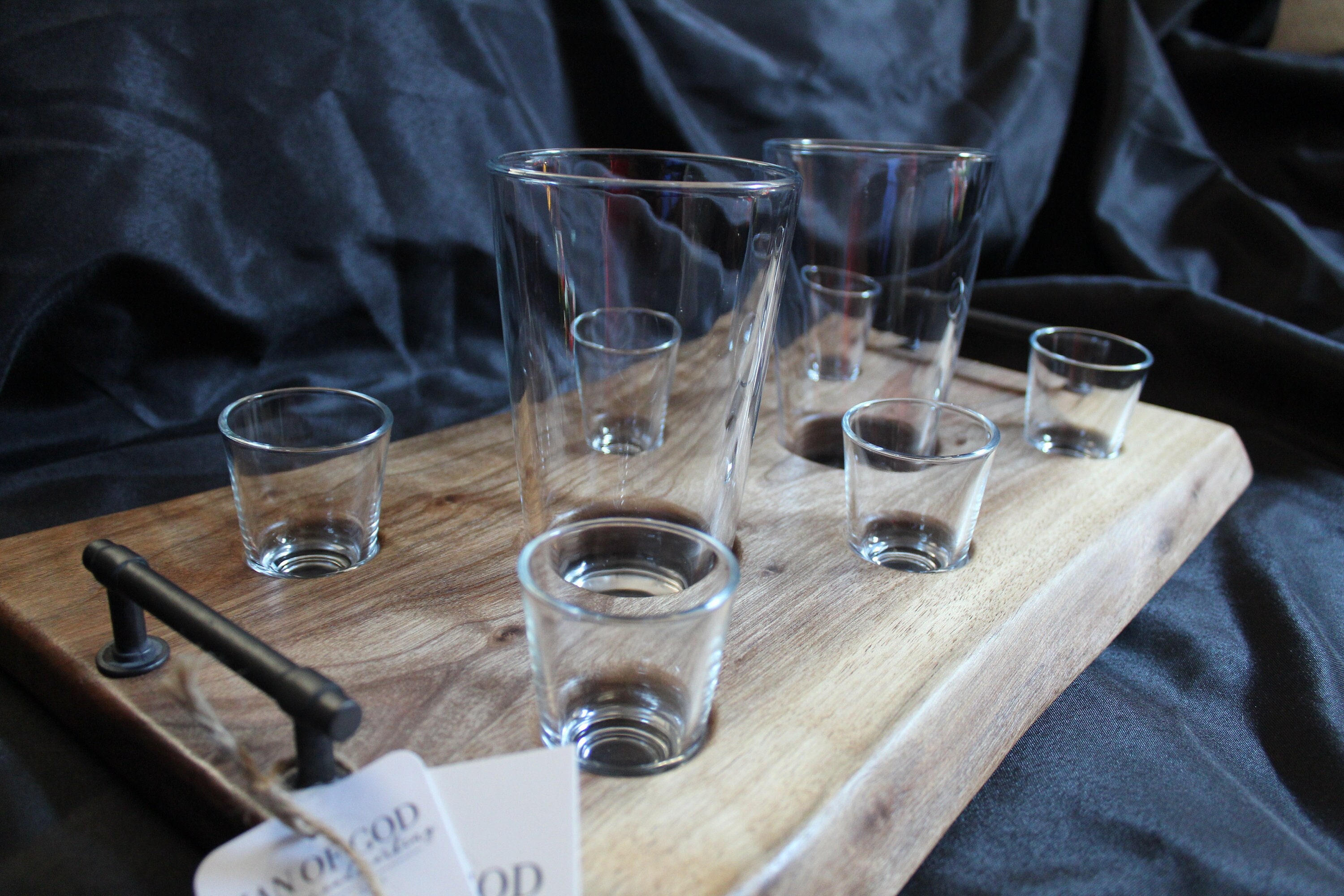 Beer and Shot Glass Flight Board - Etsy