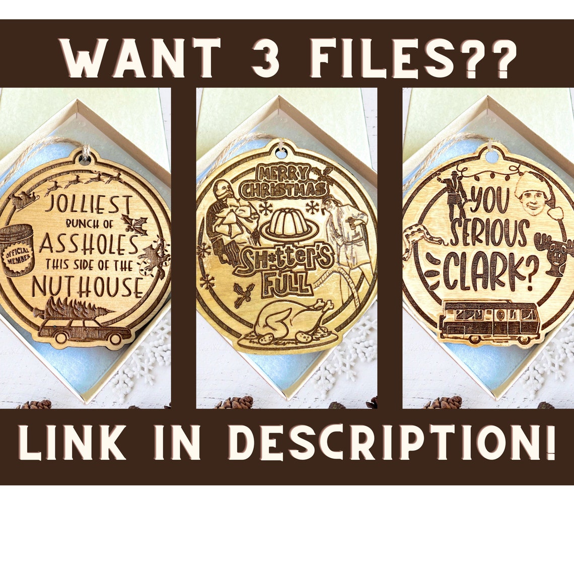 National Lampoon Christmas Ornament SVG File Digital With - Etsy