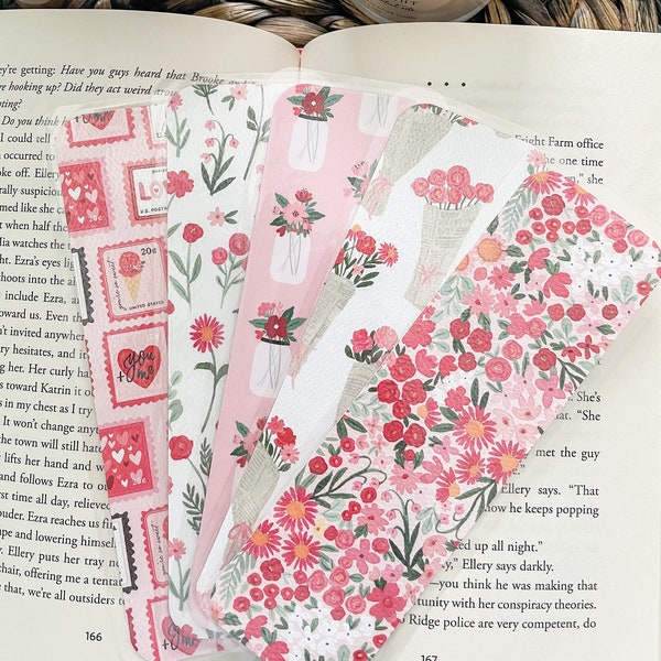 Valentine Bookmark - Etsy