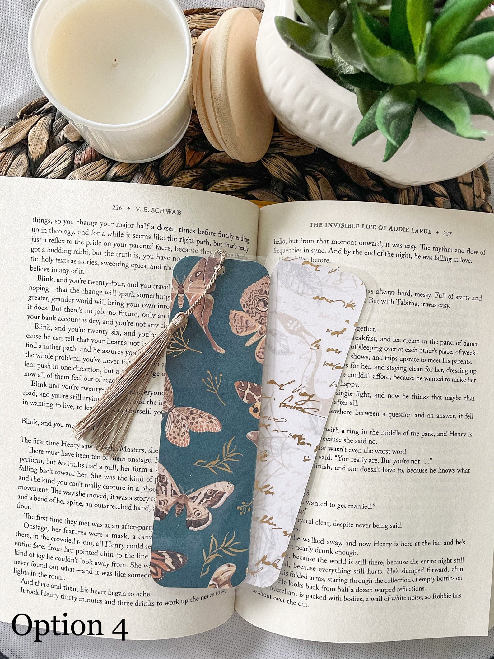Double-sided Laminated Bookmarks With Tassels - Enchanting Dark ...